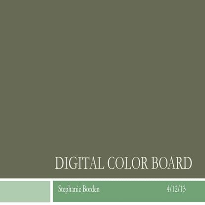 Digital Color Board Application | PDF