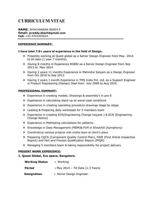 Rajath Resume.0.1 | PDF