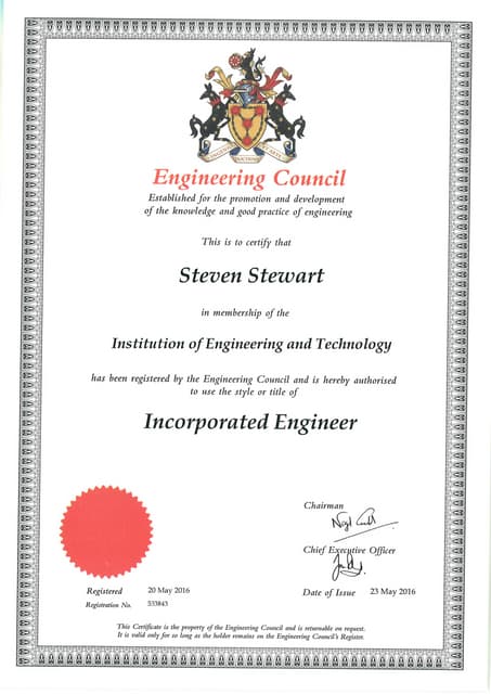 CompEx Certificate | PDF