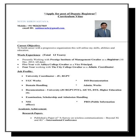 Nitin_CV | PDF