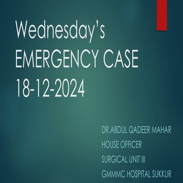 Acute appendicitis case presentation by AQ | PPTX