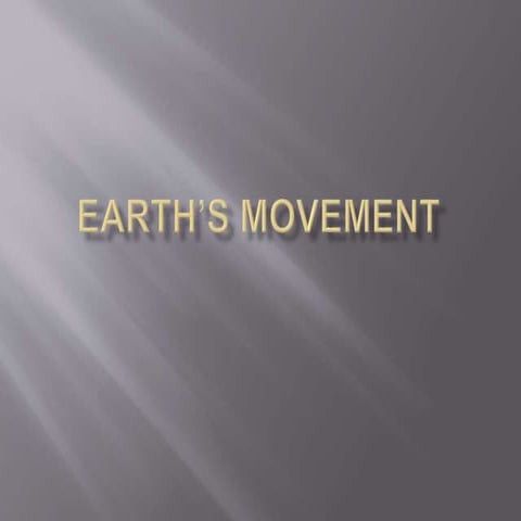 18 earth's movement part1 | PPTX