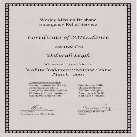 Welfare Volunteer Training Course | PDF