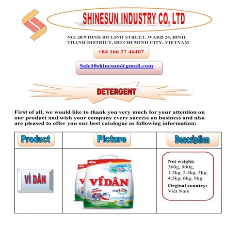 CATALOG DETERGENT | PDF