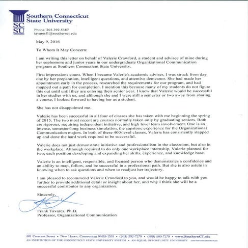 Letter of Recommendation 2 | PDF