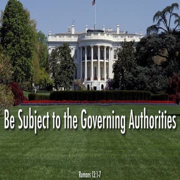 Be Subject to Governing Authorities | PDF | Christianity | Religion ...