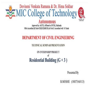 Residential building (G+3) | PPTX