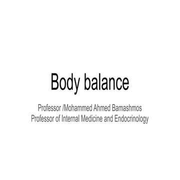 body_balance.types and diagnosis and treatment | PPTX
