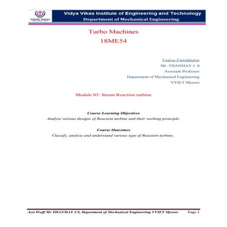Velocity triangles in Turbomachinery | PPT