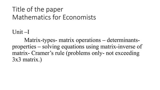 Inverse finding using elementary row operations | PPTX