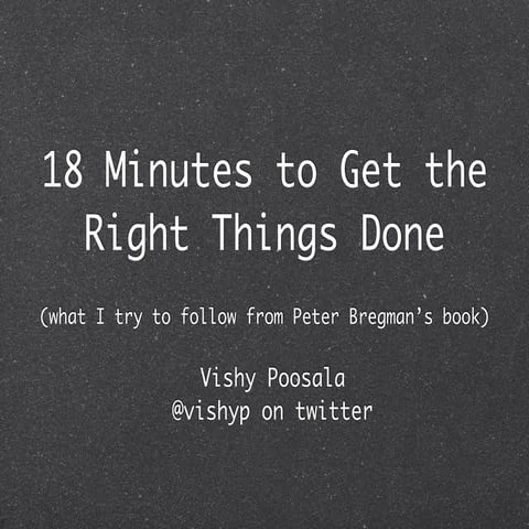 18 minutes - Get the Right Things Done | KEY