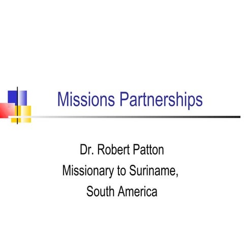 18 missions partnerships | PPT