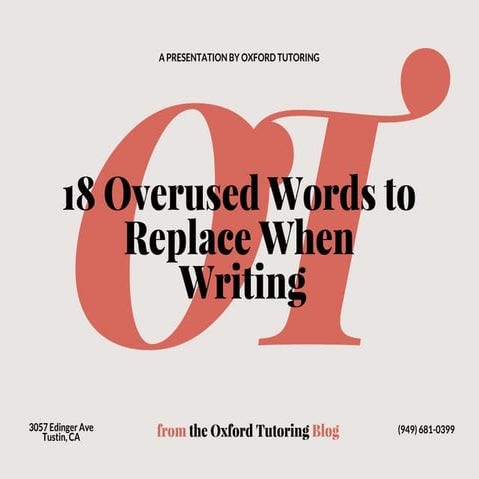 18 overused words to replace when writing | PDF