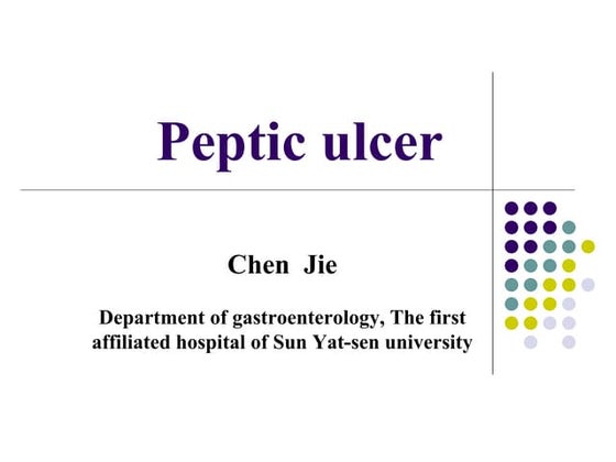 Management of Acute Exacerbation of Peptic Ulcer Disease (PUD) | PDF ...