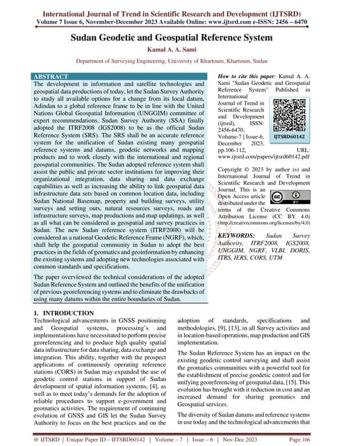 Differentiation between Global and Local Datum from Different aspect | PDF