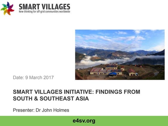 Colombo | Nov-15 | Smart Villages Introduction | PPT