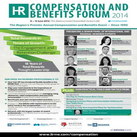 18th Compensation & Benefits forum June 2014 Dubai | PDF
