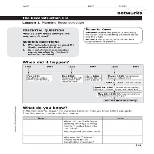 18the reconstruction era | PDF