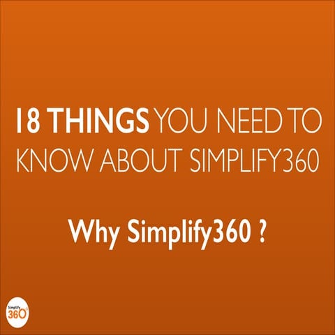 Social Media Command Center - Simplify360 | PPTX