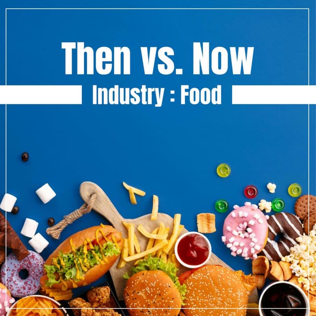 Then Vs Now - Industry : Food - A Glimpse of This Journey Through the ...