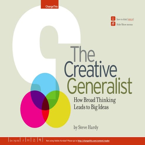 The Creative Generalist | PDF