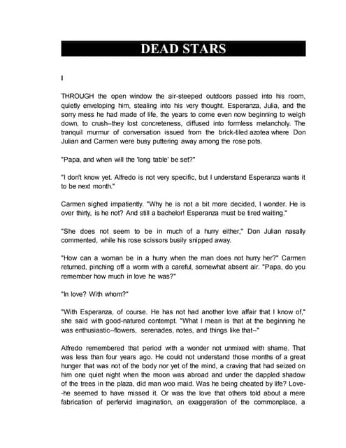 Dead Stars by Paz Benitez | PPT