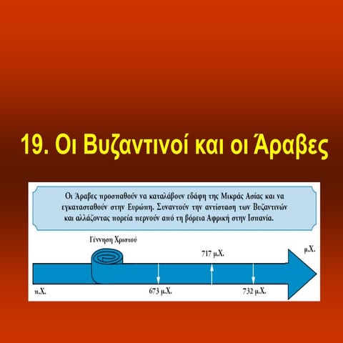 19. Οι Βυζαντινοί και οι Άραβες. | PPT