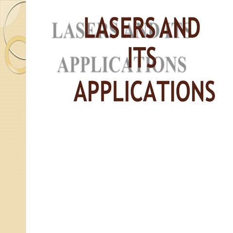 co2 laser construction and working pdf ppt | PDF