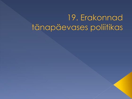 Eesti erakonnad | PPT