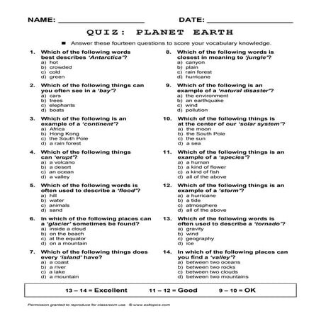 quiz-planet-earth | PDF