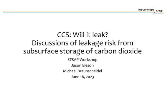 Injection: Risks and challenges - Injection of CO2 into geological rock ...