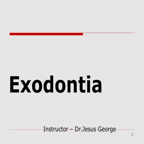 Exodontia | PPTX