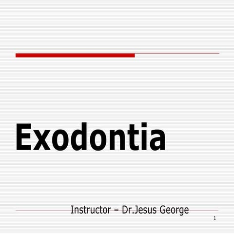 Exodontia Principles and Techniques | PDF
