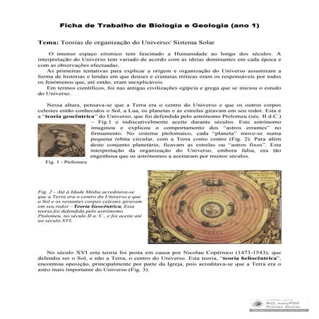Ficha De Trabalho Helio Geo | PDF