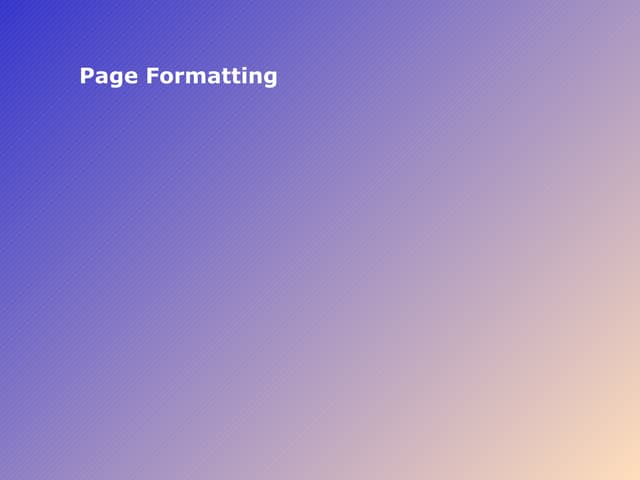 Presentation on msword page layout | PPTX