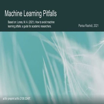 Machine Learning Pitfalls | PPT