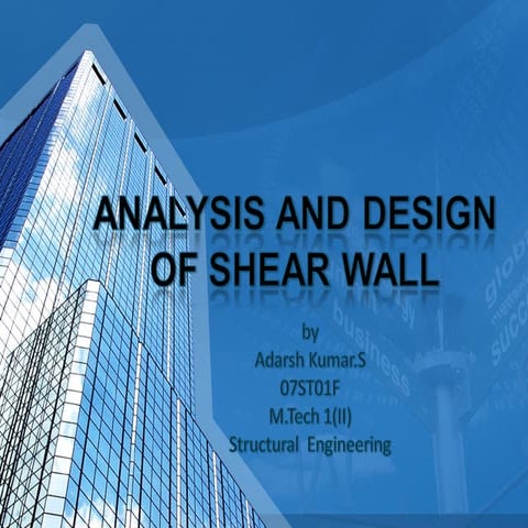 Shear wall and its design guidelines | PPT