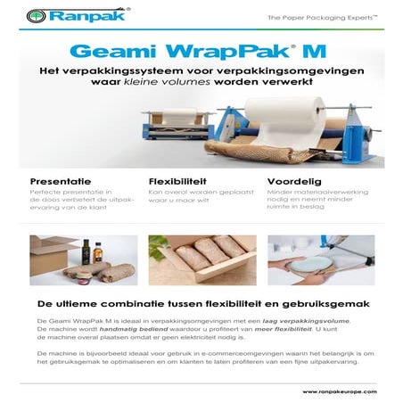 Brochure Geami WrapPak Manual | PDF