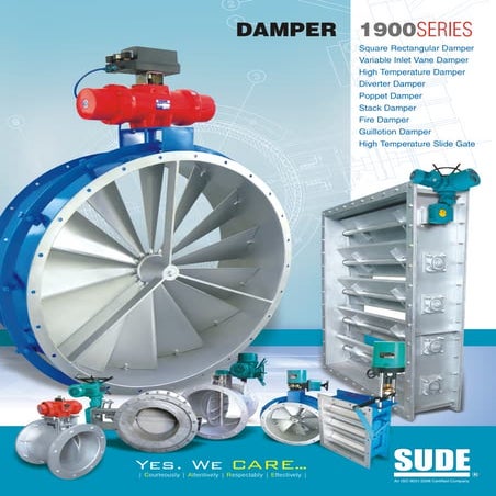 1900 series damper with electrical and pneumatic actuator | PDF
