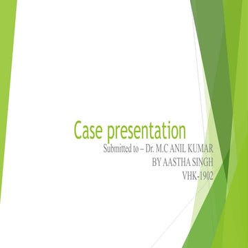 Case presentation.pptx of veterinary medicine veterinary education | PPTX