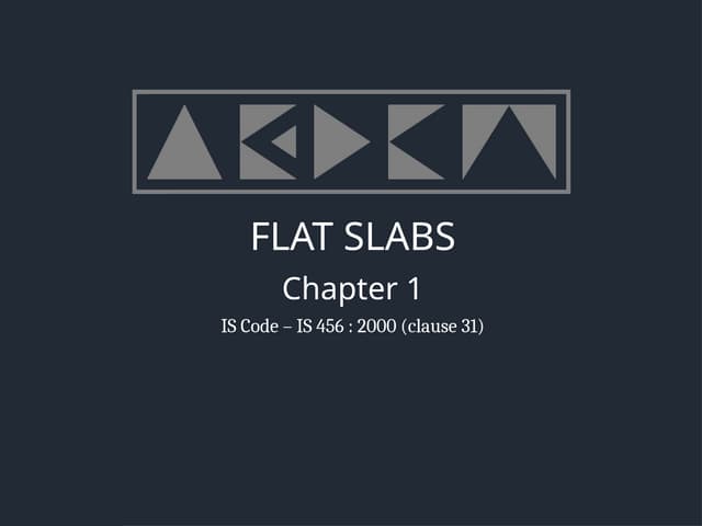 DESIGN OF FLAT SLABS | PDF