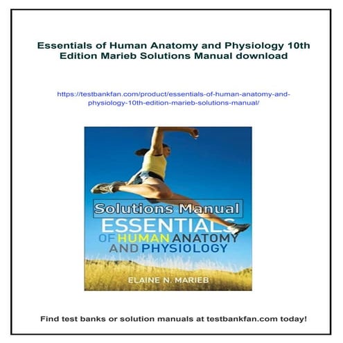 Essentials of Human Anatomy and Physiology 10th Edition Marieb ...