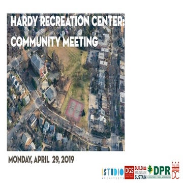 190429 hardy rec center community meeting | PPT