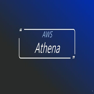 AWS Athena | PPTX