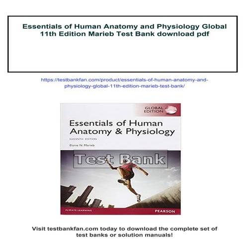 Essentials of Human Anatomy and Physiology Global 11th Edition Marieb ...