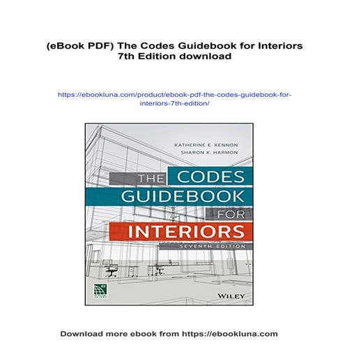 (eBook PDF) The Codes Guidebook for Interiors 7th Edition | PDF