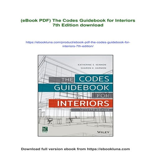 (eBook PDF) The Codes Guidebook for Interiors 7th Edition | PDF