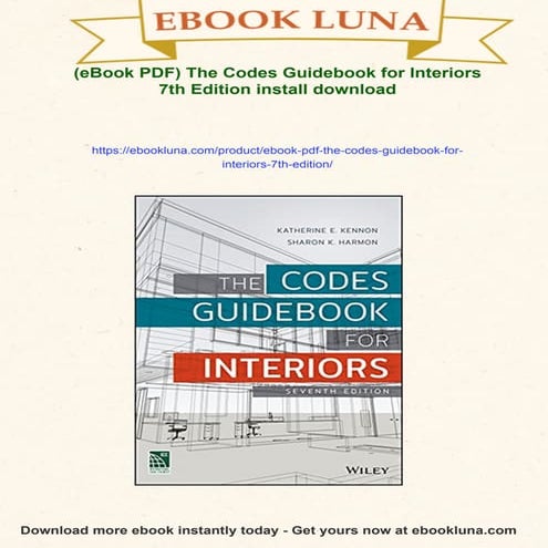 (eBook PDF) The Codes Guidebook for Interiors 7th Edition | PDF