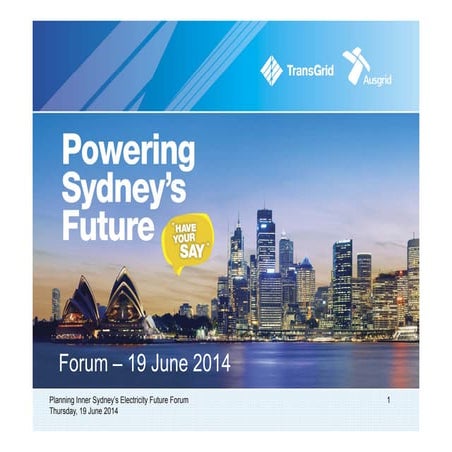 Powering Sydney's Future Forum June 2014 - Energy Efficiency - Luke ...