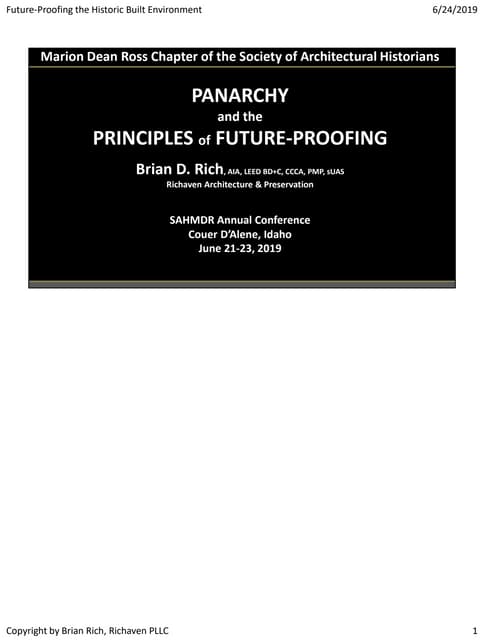Panarchy & The Principles of Future-Proofing | PPTX | Construction ...